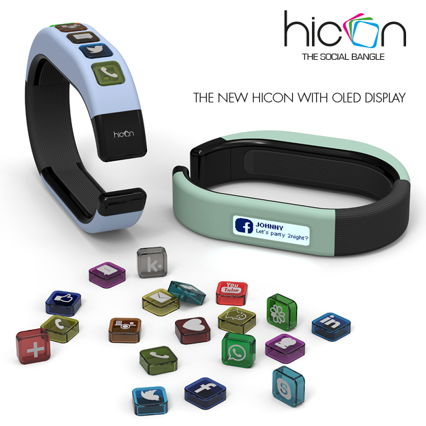 Hicon is all your social networks, made wearable! | Indiegogo