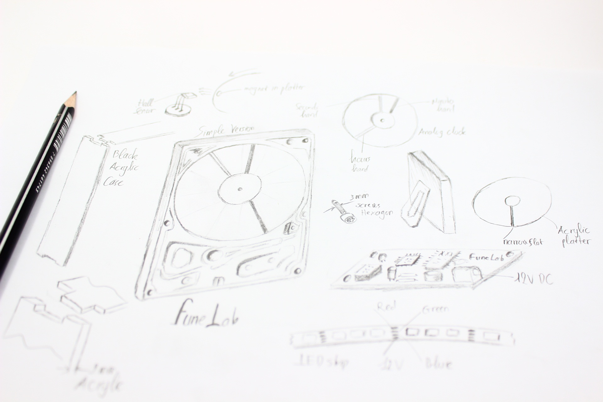 HDD Clock: Cool CLOCK from Hard drive | Indiegogo