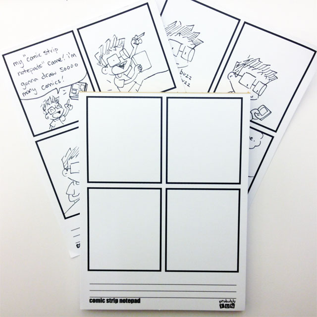Comic Strip Notepads | Indiegogo