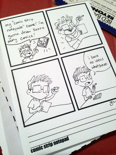 Comic Strip Notepads | Indiegogo