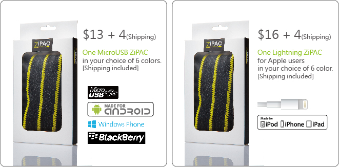 ZiPAC II : Cable and Case in One | Indiegogo