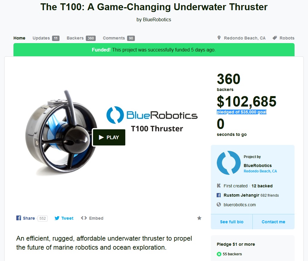 ROV-Control - a modular control for diving robots | Indiegogo