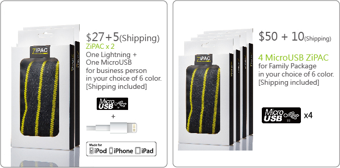 ZiPAC II : Cable and Case in One | Indiegogo