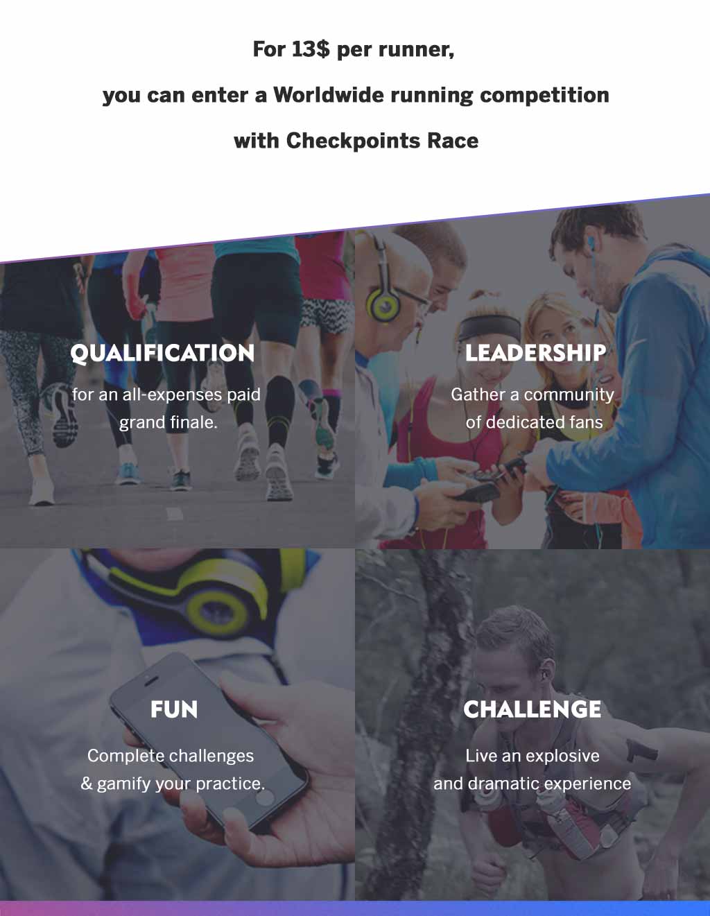 Checkpoints Race - The Social Running League | Indiegogo