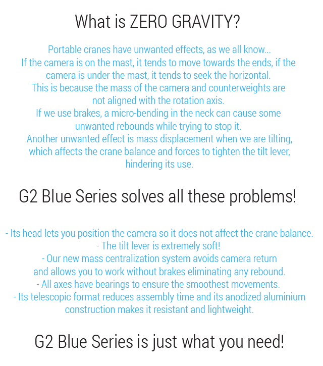 G2 Zero Gravity Crane... On earth? | Indiegogo