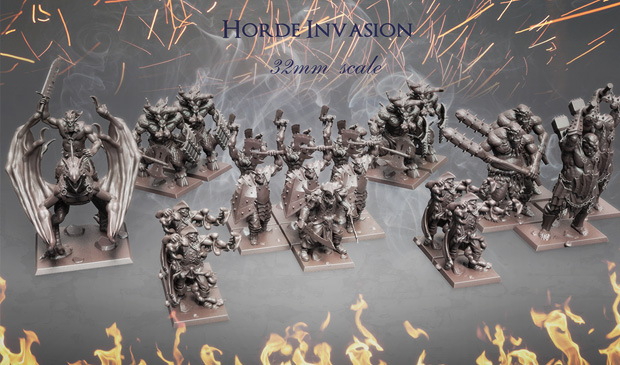 Horde Invasion - fantasy multi-part miniatures | Indiegogo