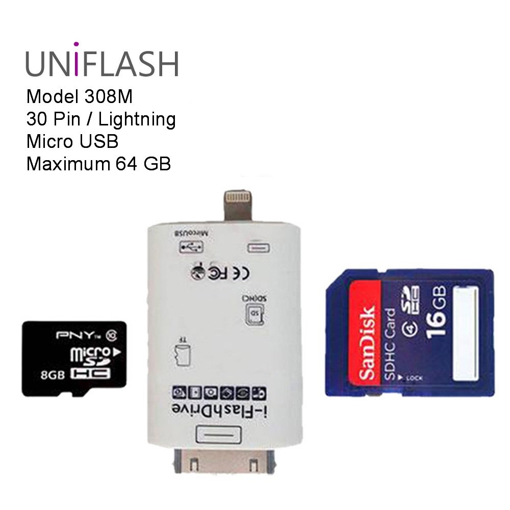 UNiFLASH 32-128GB External Drives: iPhone 4-6 iPad | Indiegogo