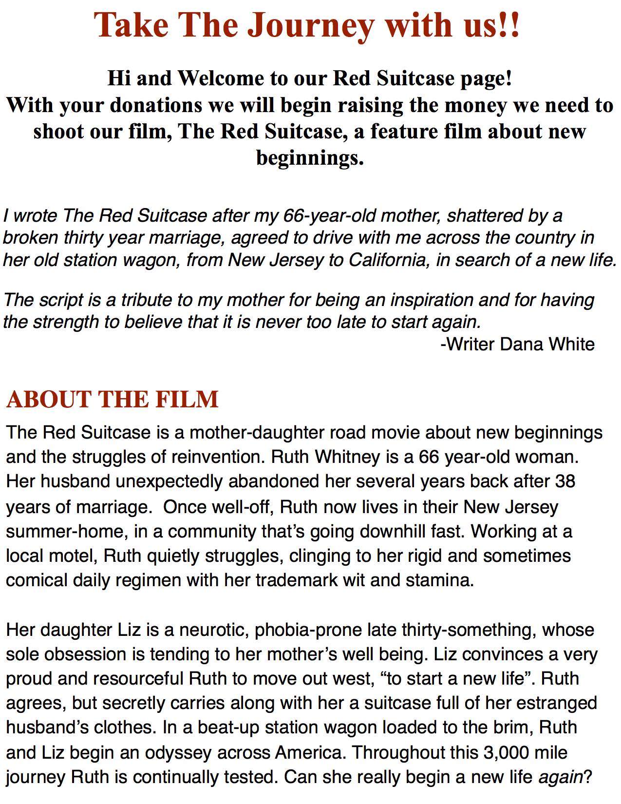 The Red Suitcase | Indiegogo