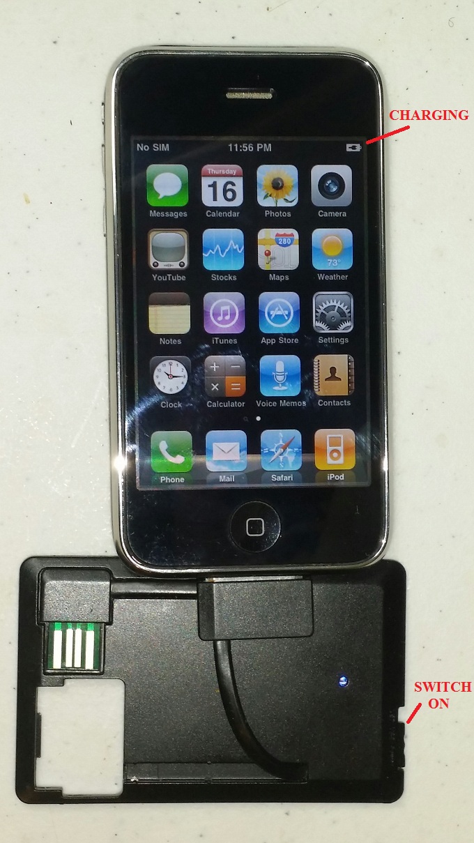 CHARGED CARD Data Cable & Battery Charger Fits in a Wallet iPhone ...