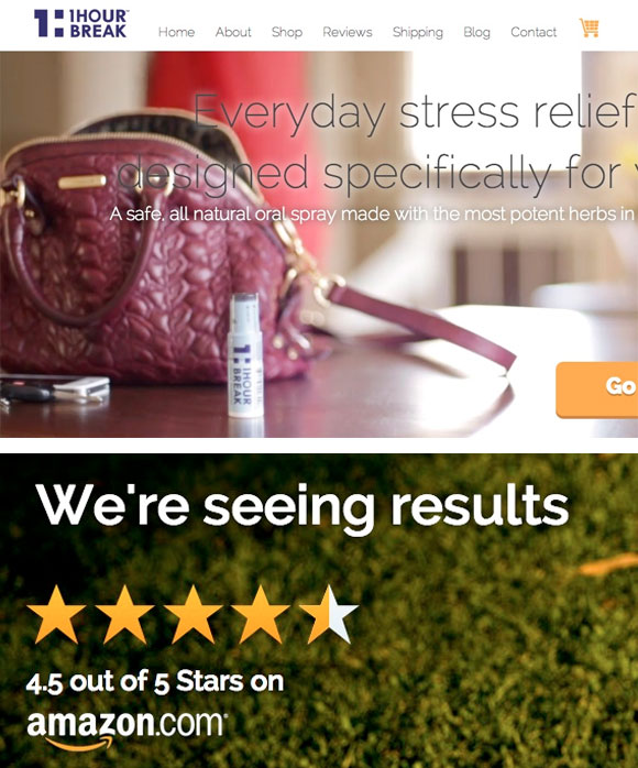 1Hour Break Everyday Stress & Anxiety Relief Spray | Indiegogo