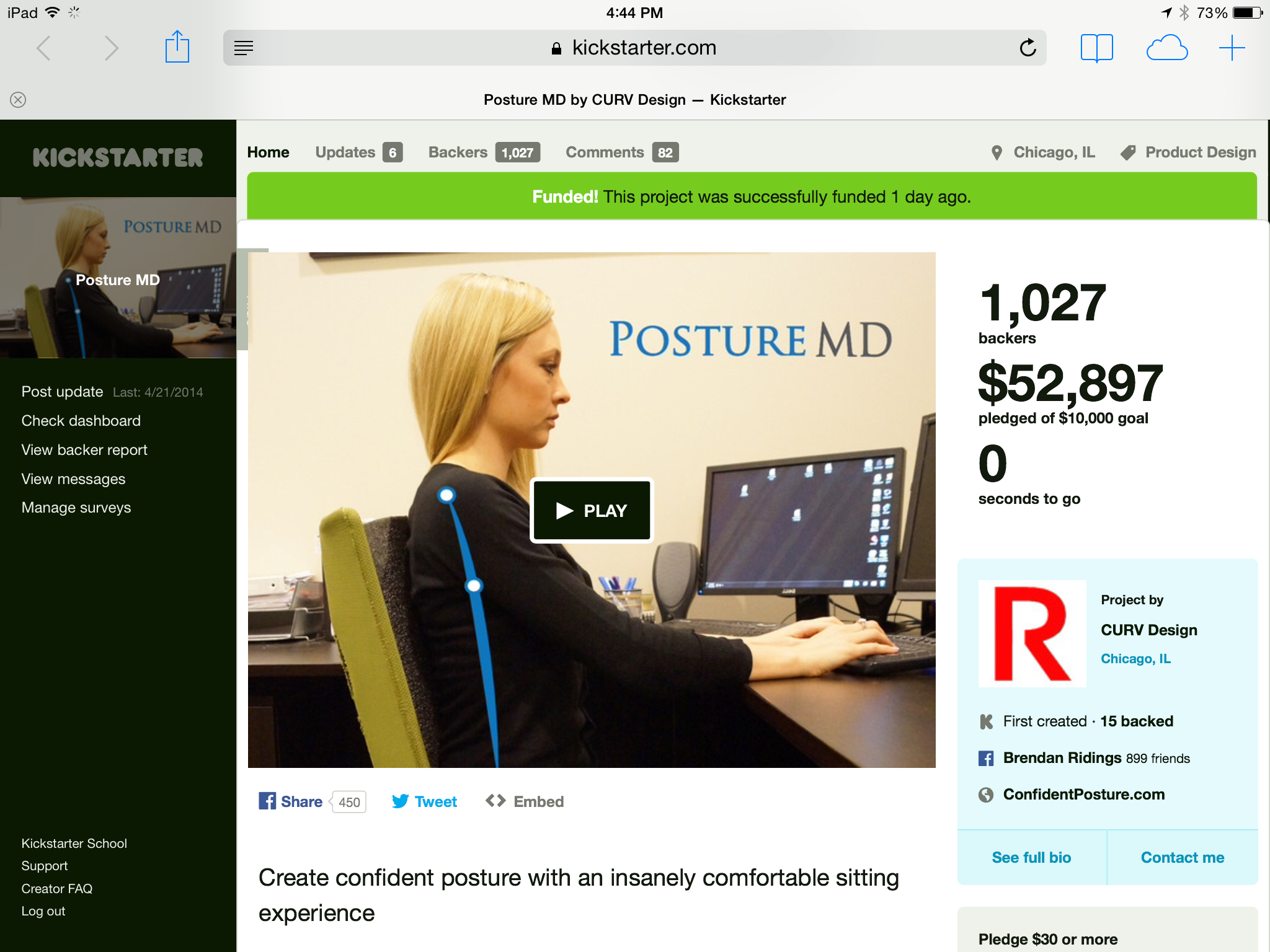 Posture MD - Confidence Correction through Posture | Indiegogo