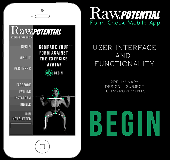 Raw Potential - Instant visual exercise feedback | Indiegogo