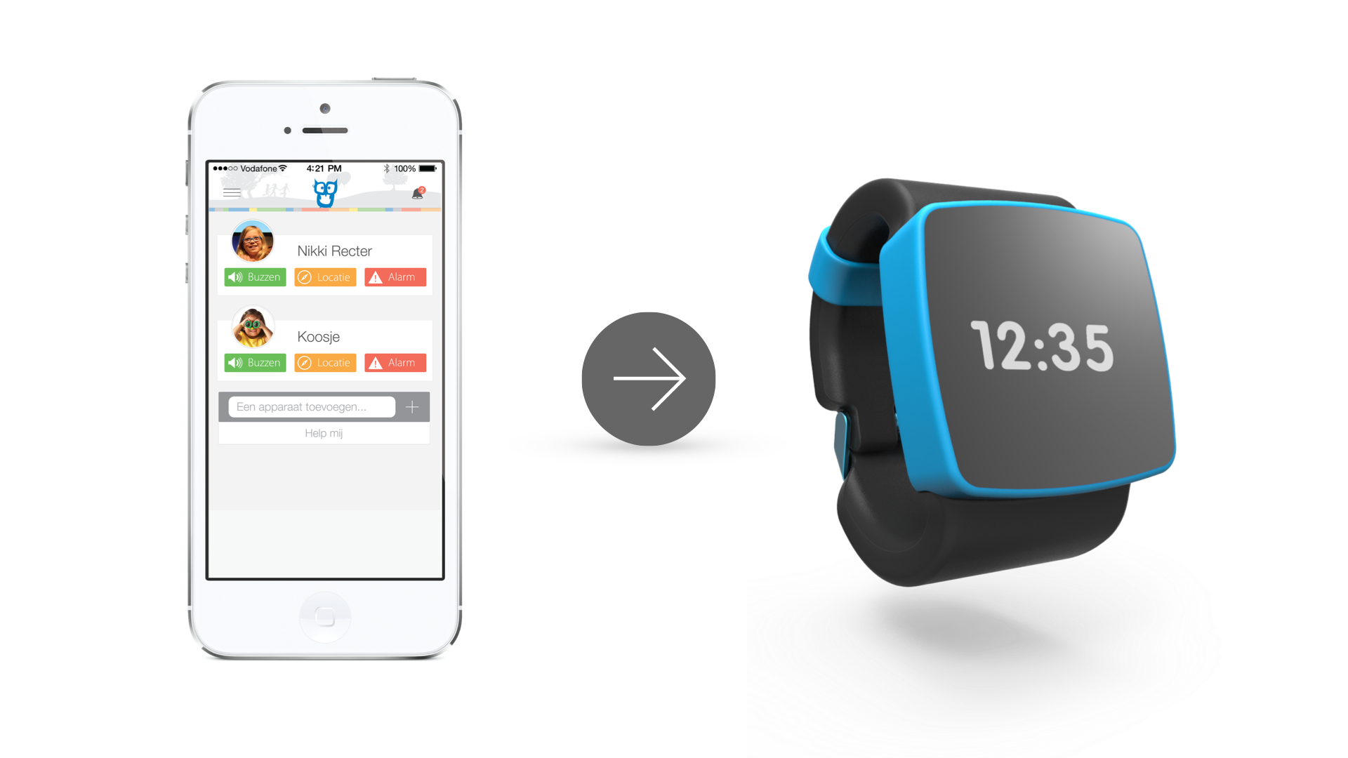 Kidswatcher, the smallest GSM-GPS watch for kids from 5 till 10 | Indiegogo
