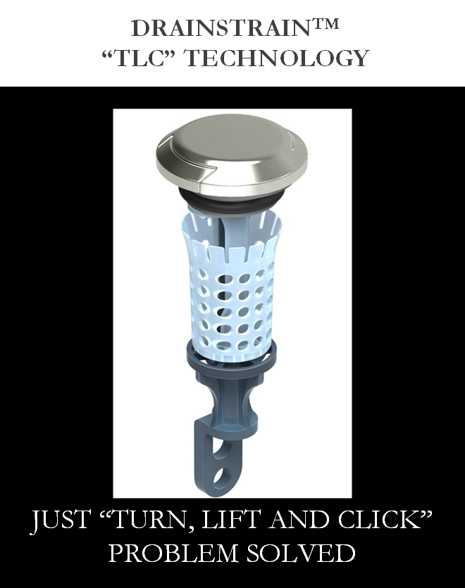 Drain Strain: Revolutionary No-Clog Drain Stopper | Indiegogo