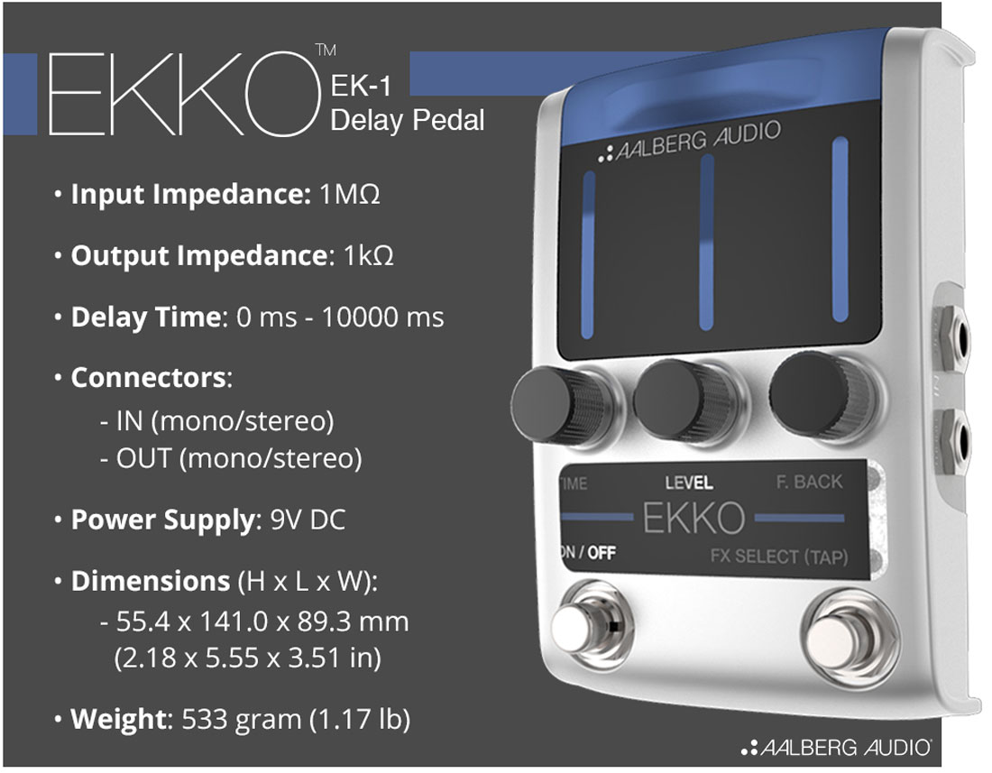 EKKO&AERO The First Remote Controlled Guitar Pedal | Indiegogo