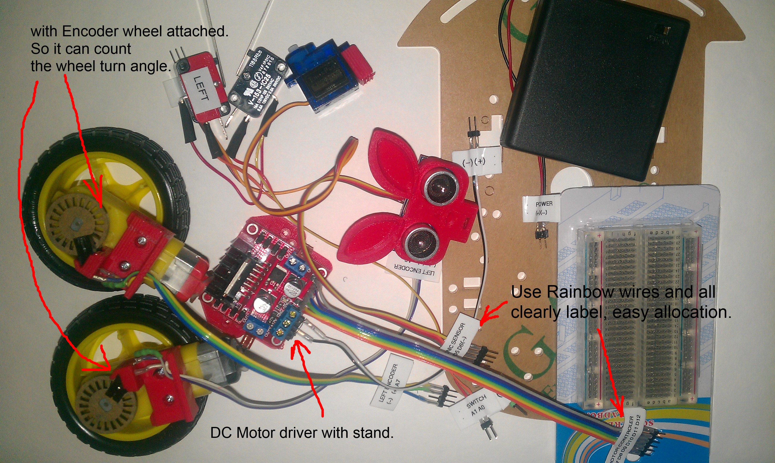 Easy assembly Arduino ultrasonic robot 3 wheel car | Indiegogo