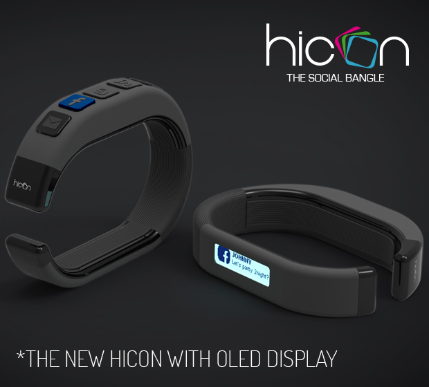 Hicon is all your social networks, made wearable! | Indiegogo