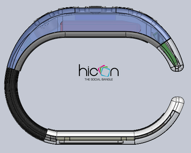Hicon is all your social networks, made wearable! | Indiegogo