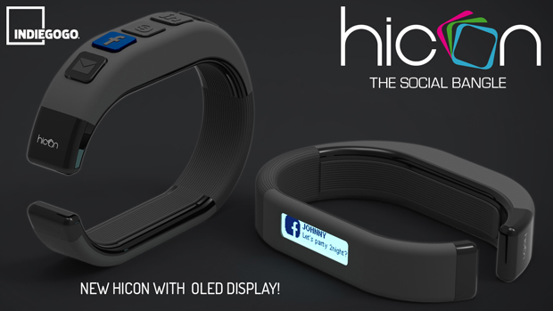 Hicon is all your social networks, made wearable! | Indiegogo