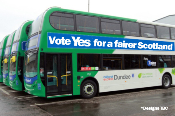 Yes Dundee Bus Adverts | Indiegogo